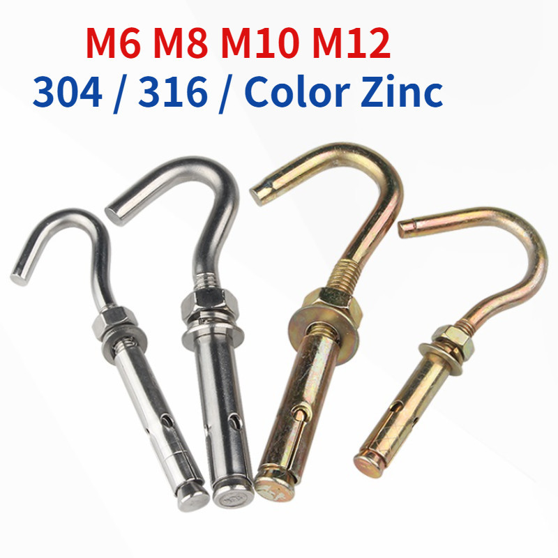 M6 M8 M10 M12 304 / 316 Stainless Steel / Color Zinc Expansion Screw ...