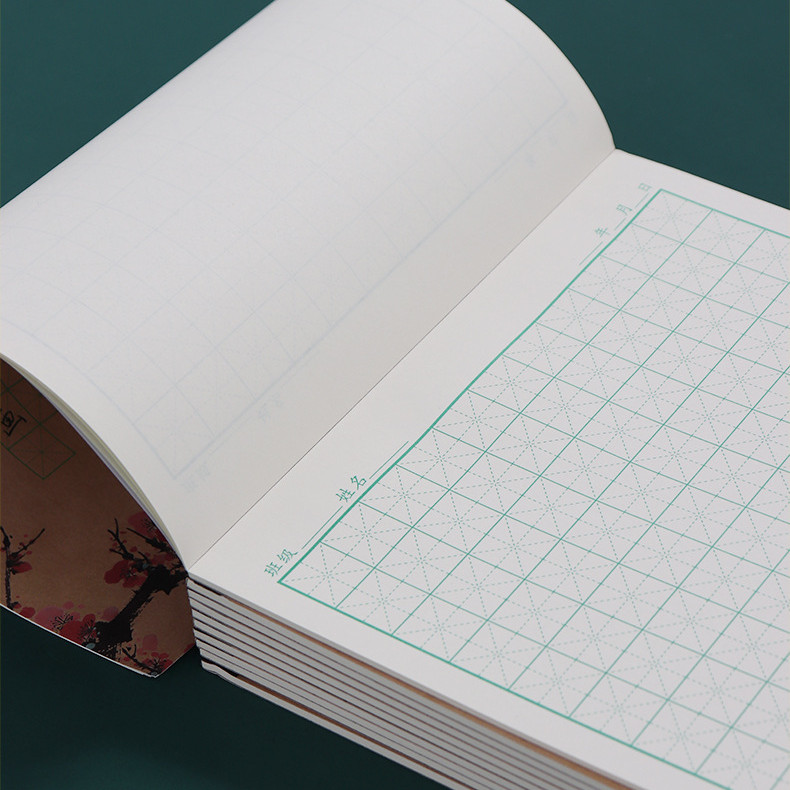 1pc Tian Zi Ge Chinese Character Notebook Practice Writing Chinese ...