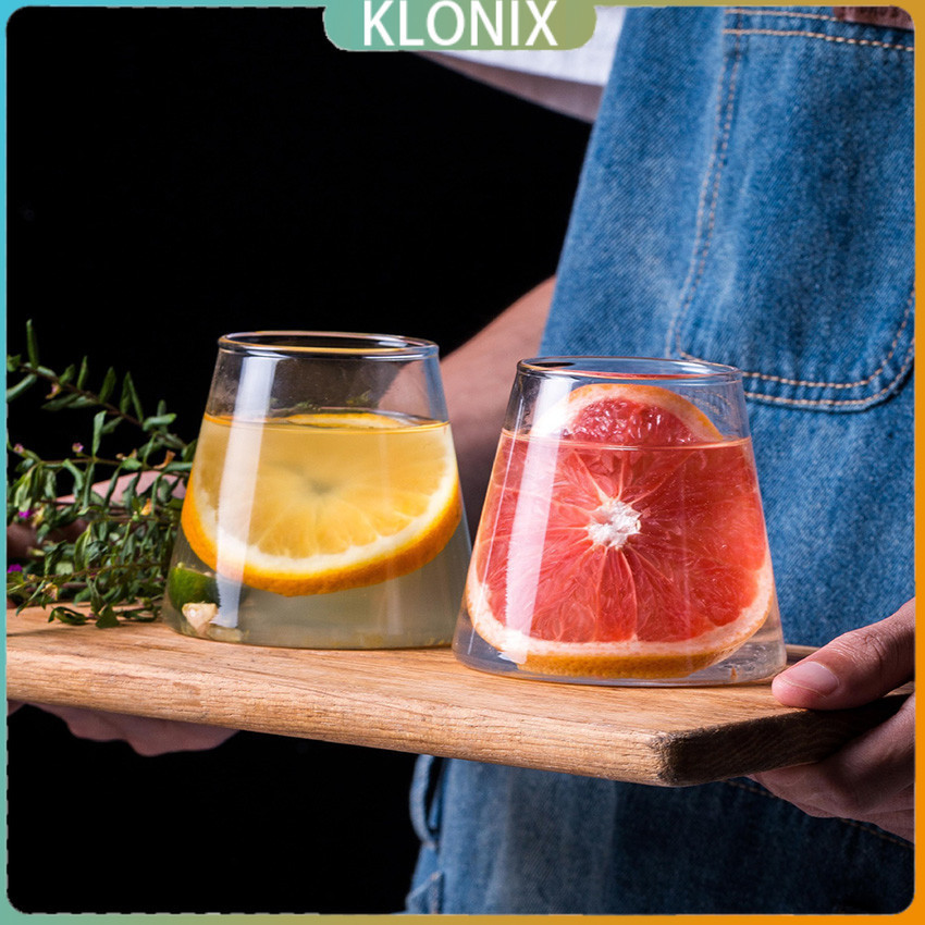 Ki Creative Volcano-Shaped Glass Coffee Cup Latte Glass Japanese-Style ...