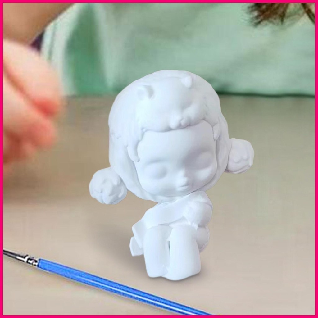 Plaster Painting for Kids Plaster Doll Arts Painting Toy Paint Your Own ...