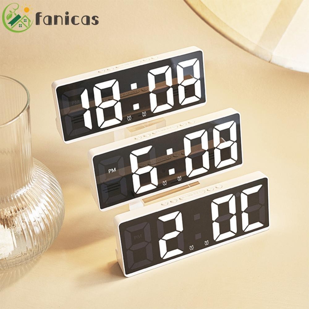 Digital Alarm Clock 12/24H Display LED Digital Clock Electric Bedside ...