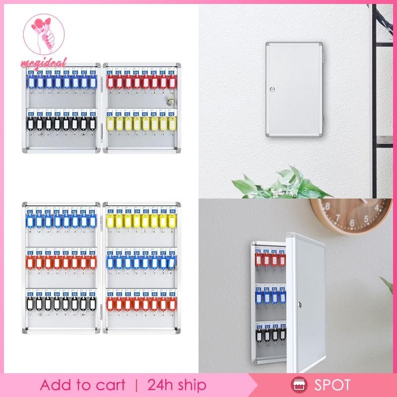 [MEGIDEAL] Key Lock Box Cabinet Key Organizer Wall Mount Key Holder Key ...