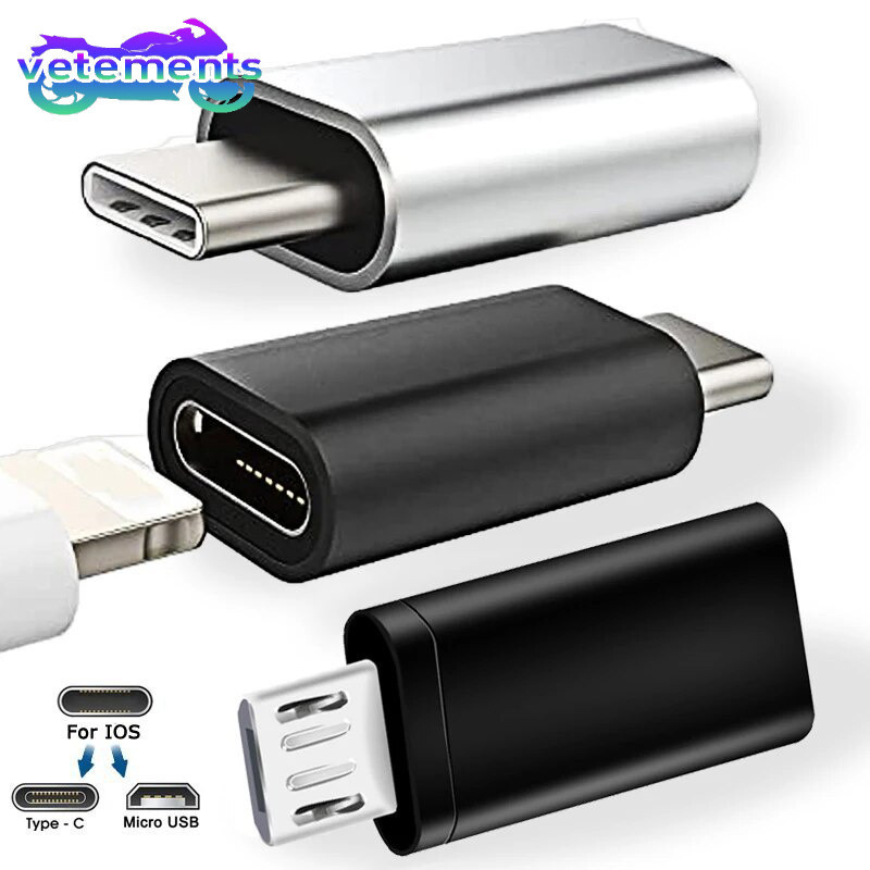 3/1Pcs Type-C Micro USB Charger Adapter Phone Charging Connector USB ...