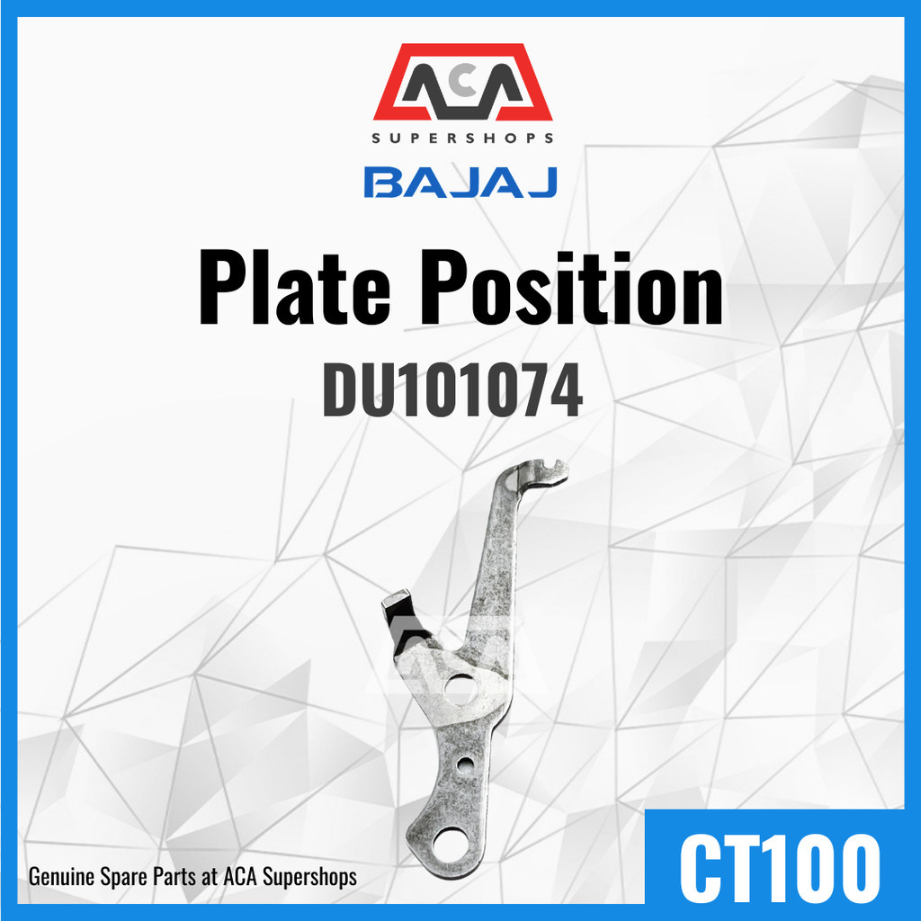 CT 100 Plate Position ( DU101074 ) (BAJAJ GENUINE PARTS) | Shopee ...