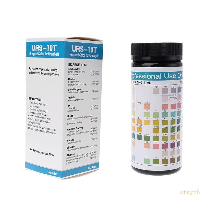 stay Reagent Strips Urine Test Strips 10 Parameters 100 Count for ...