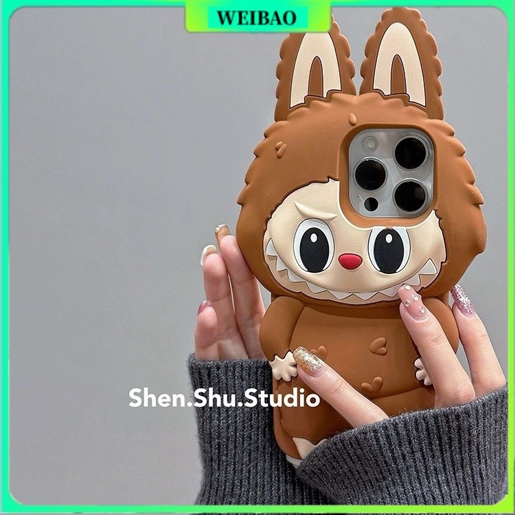 Three-Dimensional Fun Labubu Cartoon Apple 15promax Mobile Phone Case ...