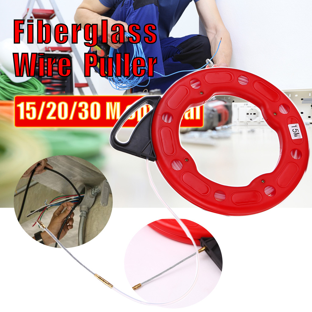 IN STOCK 30M Cable Wire Puller Electrical Wire Threader Through Wall Wire Guide Device for ...