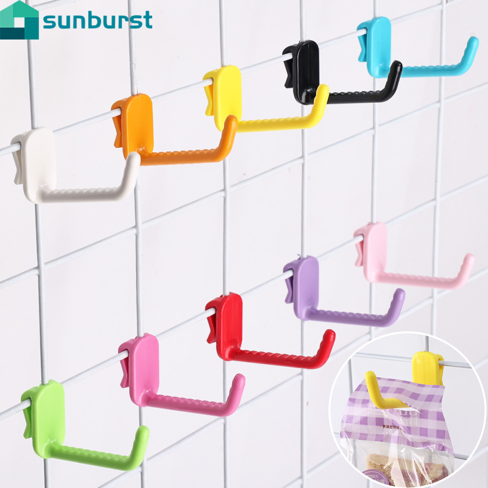 10/20/30Pcs Supermarket Shelf Display Hanger - Pegboard Organizers Hook ...