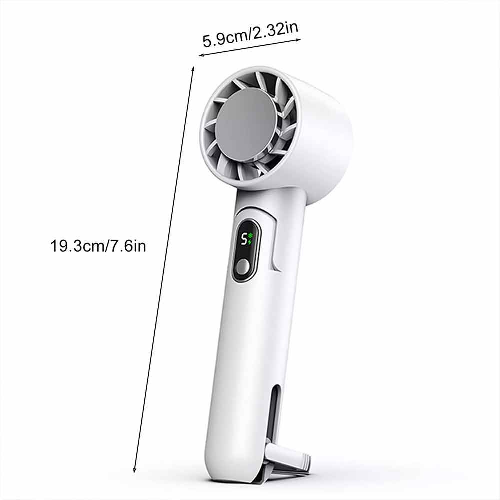 Handheld Cooling Fan with LED Display Screen Portable Air Conditioner ...