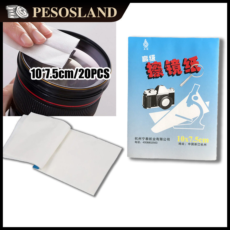 20Pcs Soft Camera Lens Optics Tissue Camera Lens Clean Paper Wipes ...