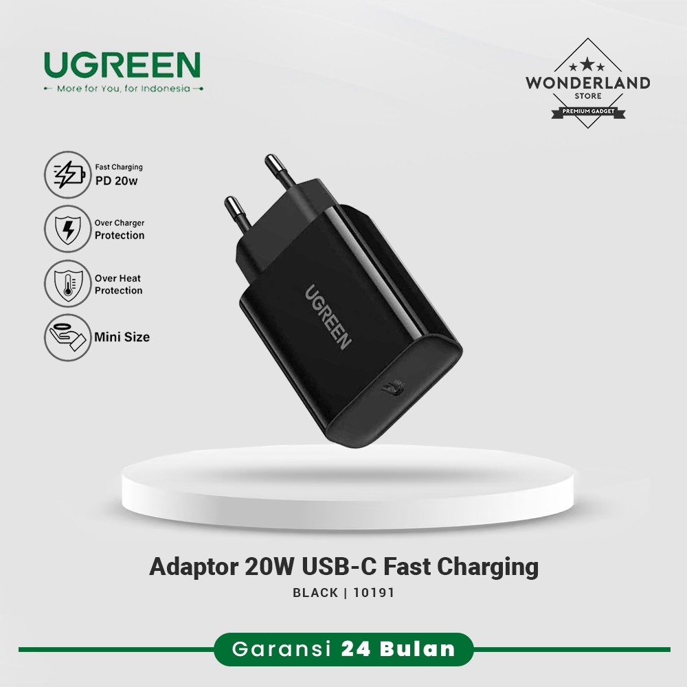 Ugreen PD 20WATT Casing Head CHARGER Adapter Recommended FOR IPHONE ALL ...
