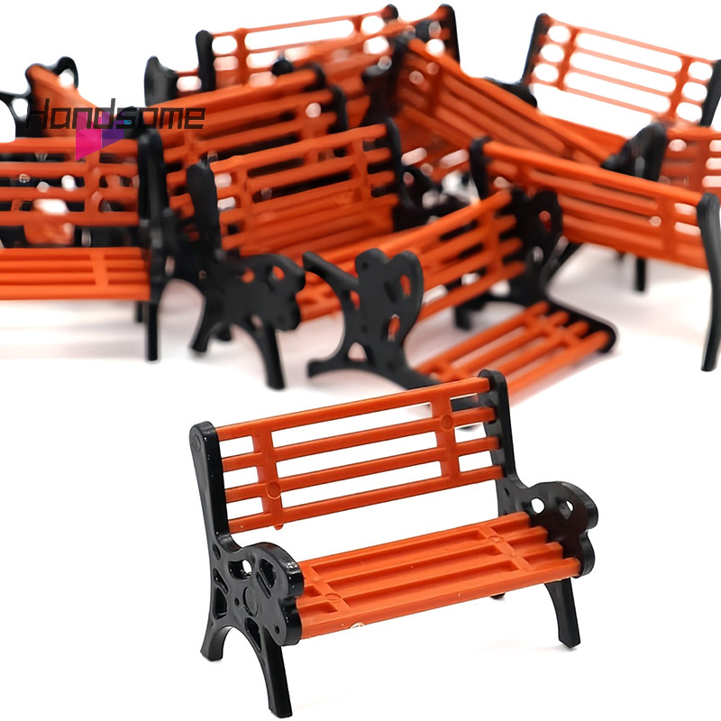 Handsome- 1:12 Dollhouse Miniature Park Bench Recliner Lounge Chair ...