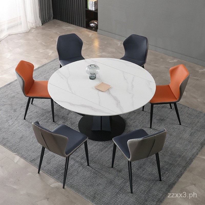 Italian-Style Light Luxury Imported Stone Plate Dining Table Modern ...