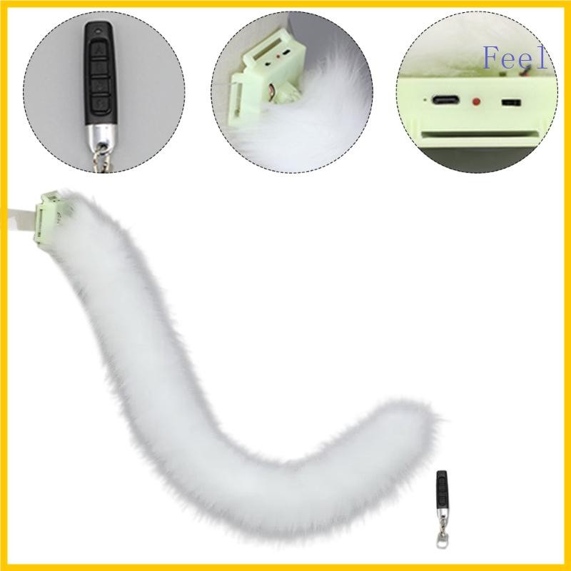 Best Halloween Cats Cosplays Costume Wolf Cats Tail Movable Electric ...