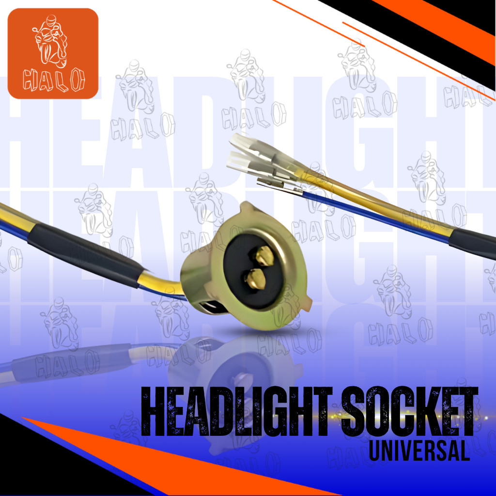 [HALO MOTOR] Motorcycle Headlight Socket | Shopee Philippines