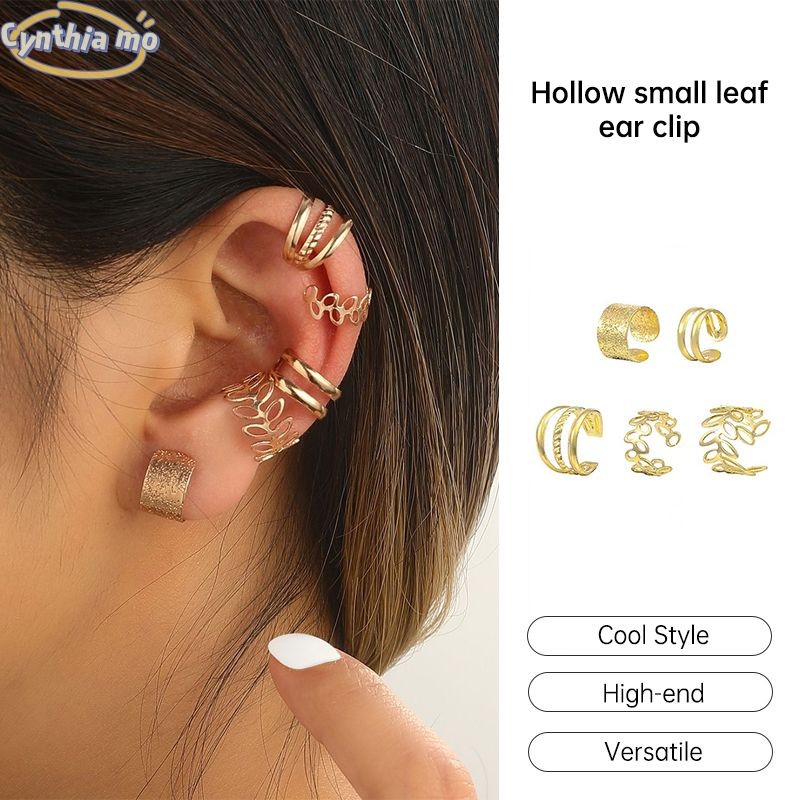 COD Ear Bone Clip 5-piece Set Simple Compact Ear Clip Fashionable ...