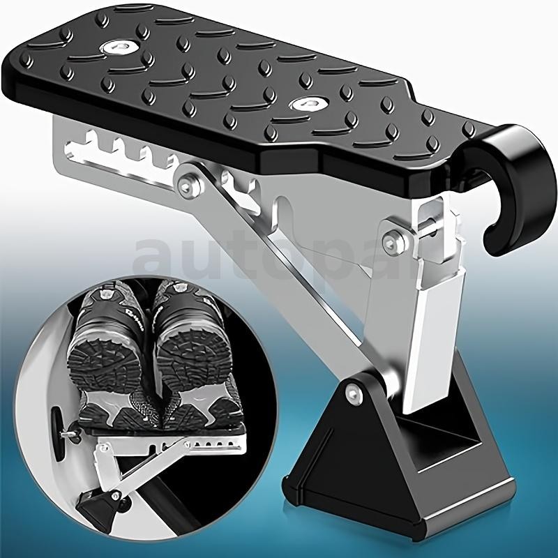 Chrome-Plated Aluminum Alloy Car Foot Pedal Step Board with Hook ...
