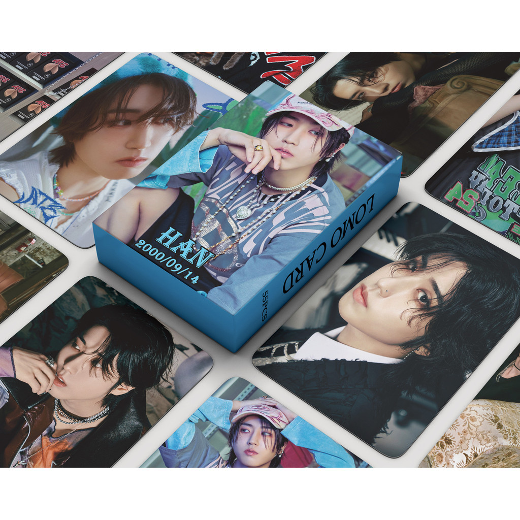KPOP 55Pcs/Set Kpop Stray Kids ATE HAN Solo Lomo Cards Boys Photocards ...
