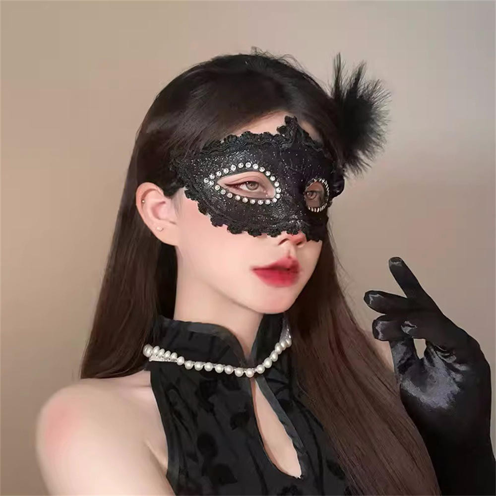 Feather Luxury Sexy Lace Eyemask for Masquerade Party Costume Mask for Women | Shopee Philippines