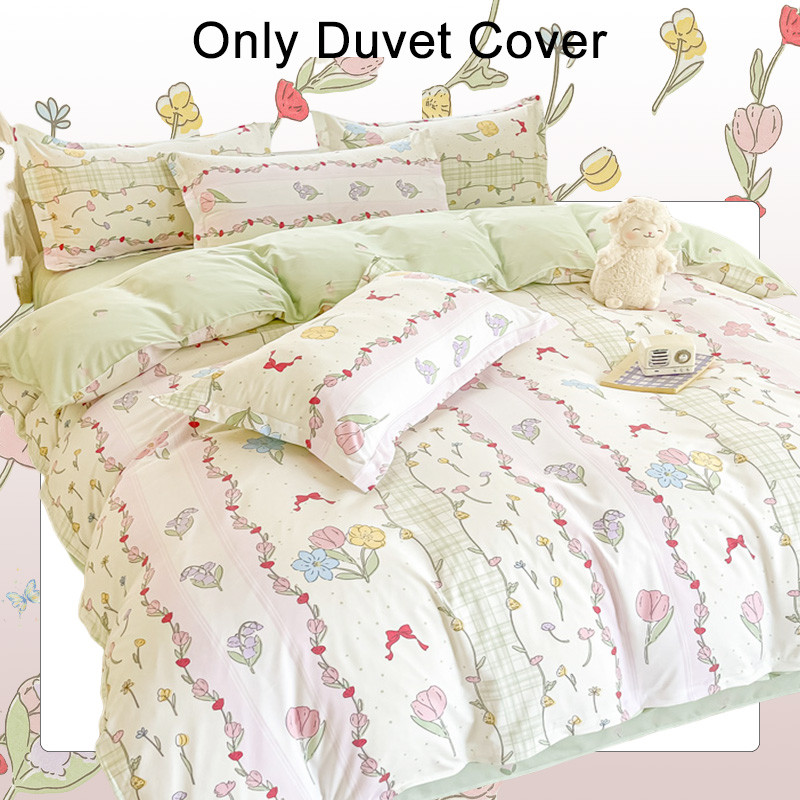 Cheap Duvet Cover with Zip Bear Rabbit Floral Quilt Cover Single Queen ...