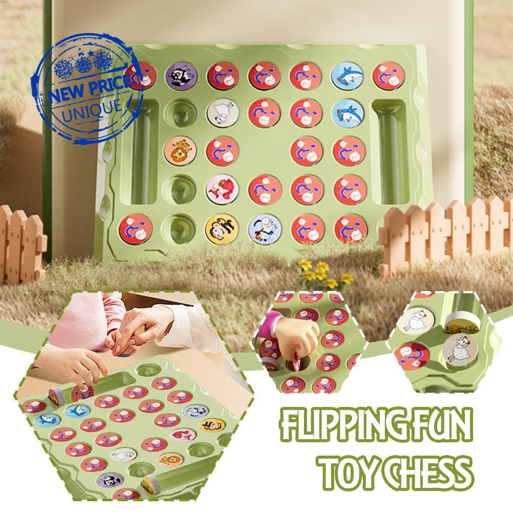 Fun Educational Animal Flip Chess Two-player Flip To Win To Camping ...
