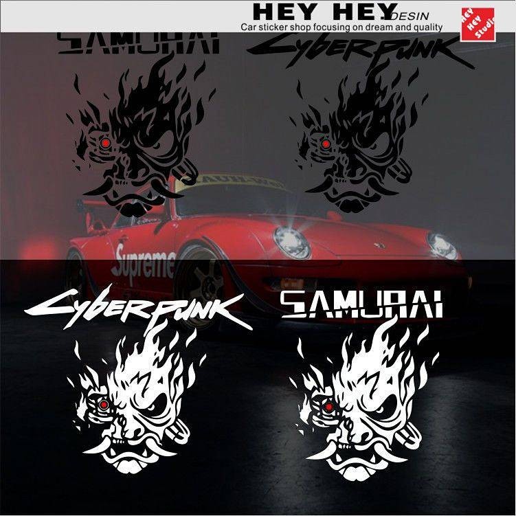 JDM Bumper Stickers Japanese Samurai Personality Car Modification ...