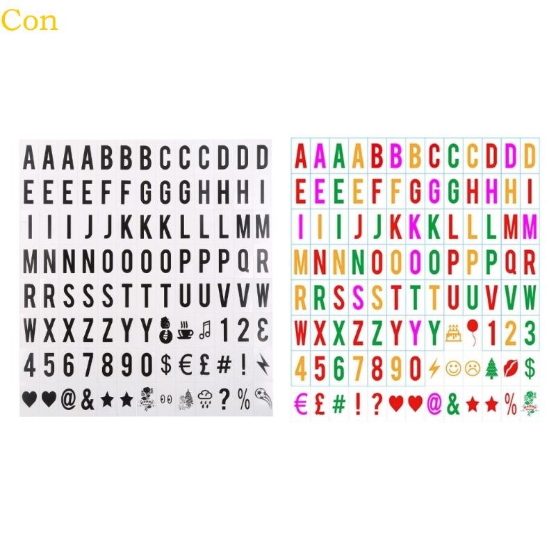 Con Letters Numbers Signs for A4 Light Up Letter Box Sign Message Board ...