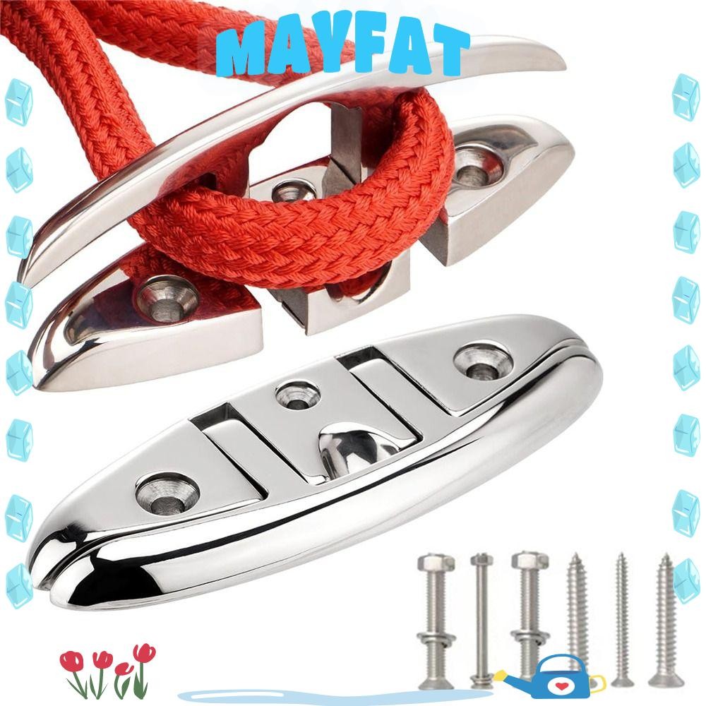 MAYFAT Boat Cleats, 5/6inch 316 Stainless Steel Dock Cleats, Flip-up ...