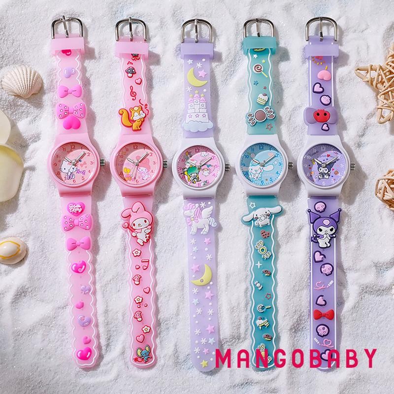 MG-Kids Girls Watches Analog Quartz Cartoon Cute Round Children Toddler ...