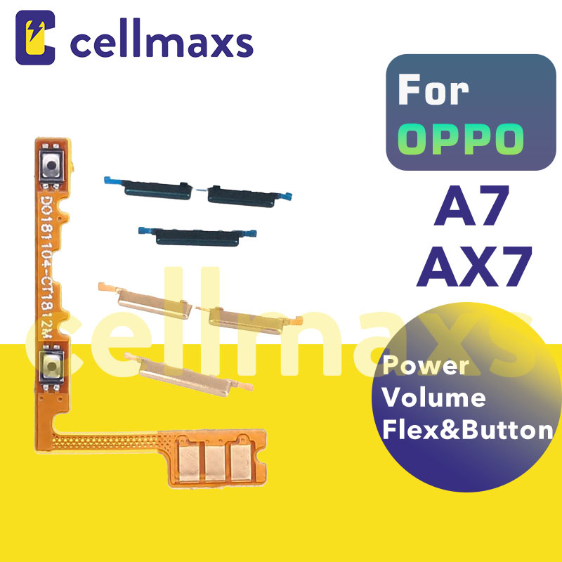 For OPPO A7 AX7 Power On Off Volume Flex Button CPH1901 CPH1903 CPH1905 ...