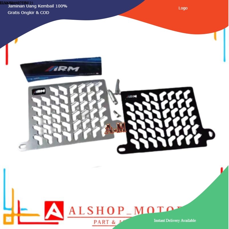 Full CNC ARM ARUMI YAMAHA NMAX LEXI AEROX PATTERN RADIATOR COVER ...