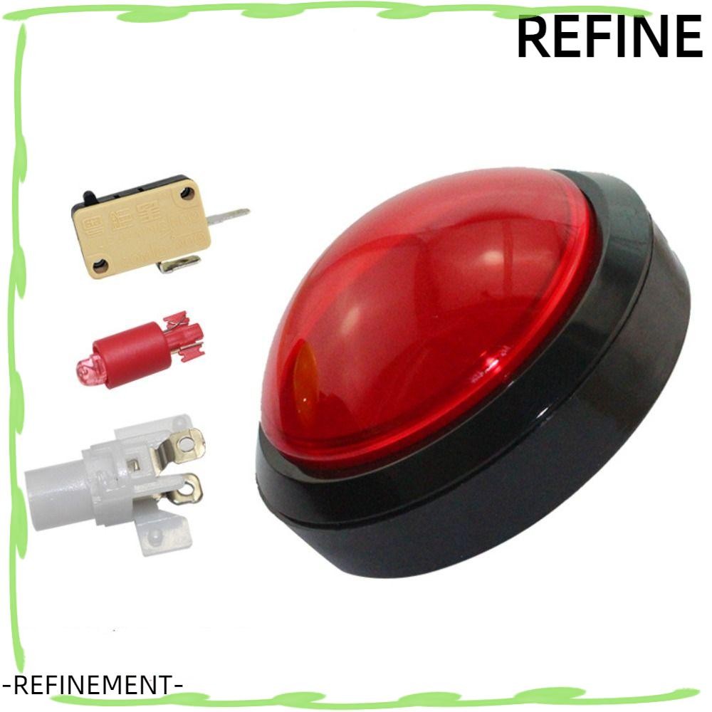 REFINEMENT Jumbo Dome Shaped Button, 5v 100mm Red Color Push Button ...