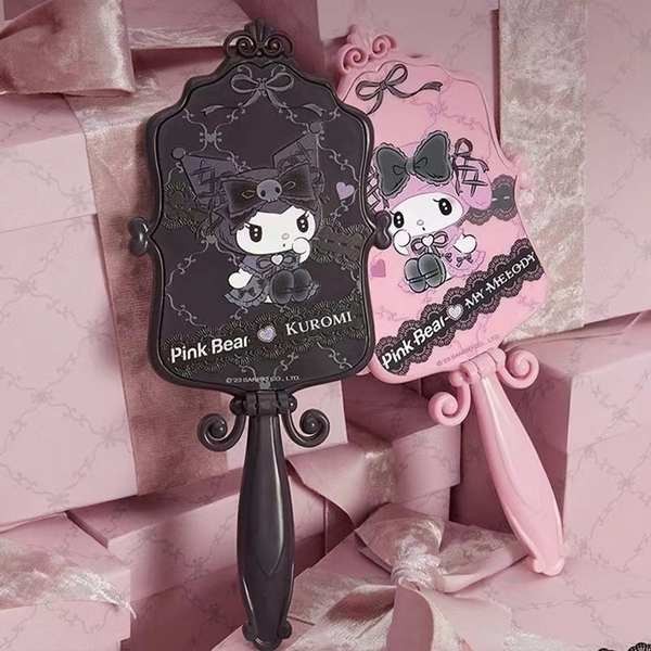 vanity mirror with mirror vanity mirror for kids girl mirror Pink Bear ...