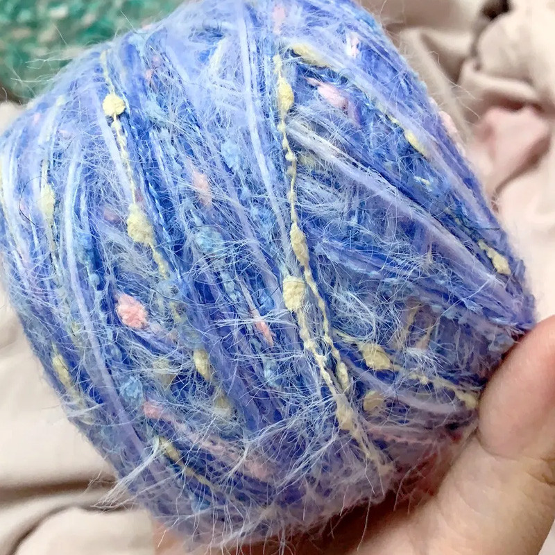 100g Hand Mixed Yarn Hand Mixed Line Blended Thread 天空之城 手混线 DIY Bag ...