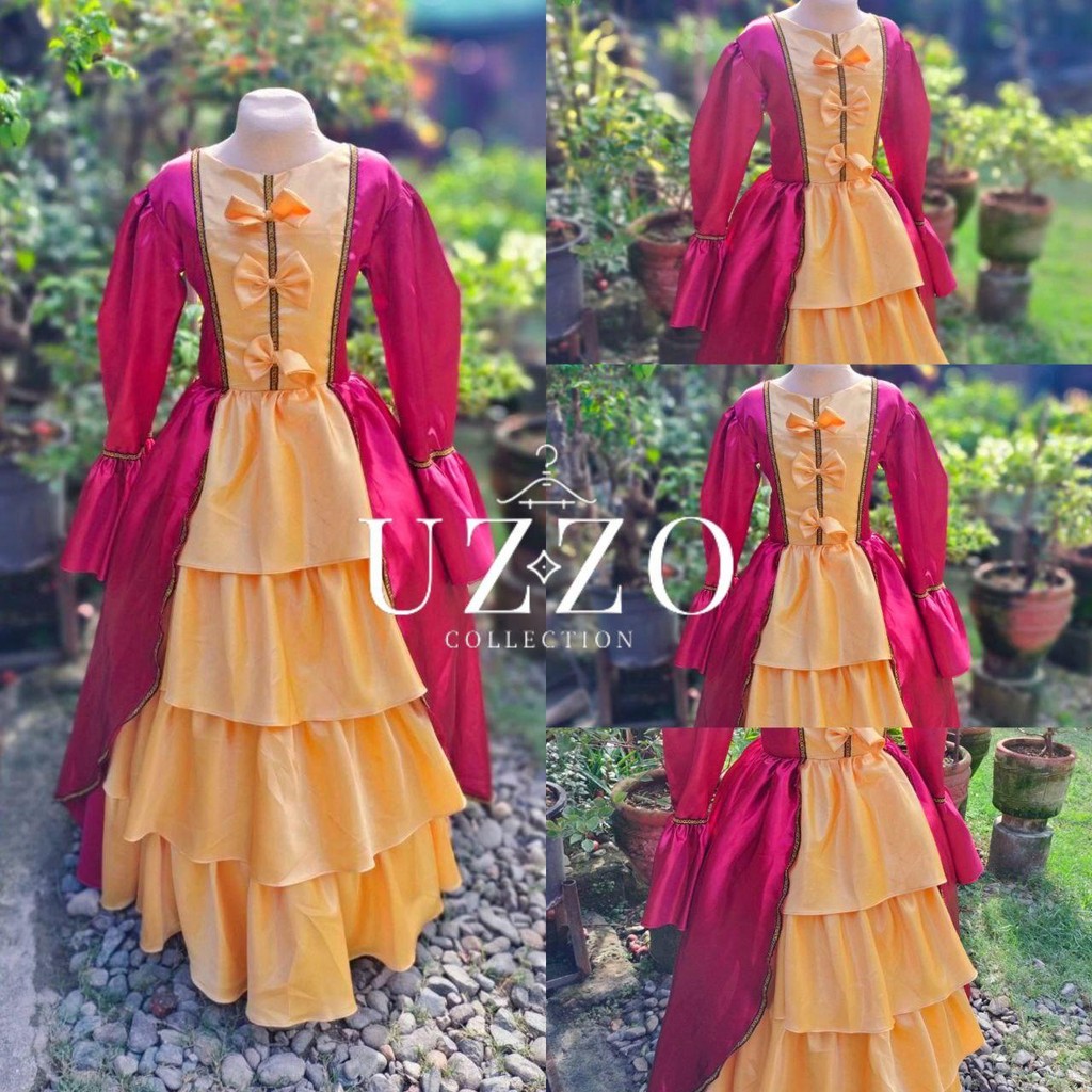 UZZO Belgium UK France United Nations National Costume Attire Ball Gown ...