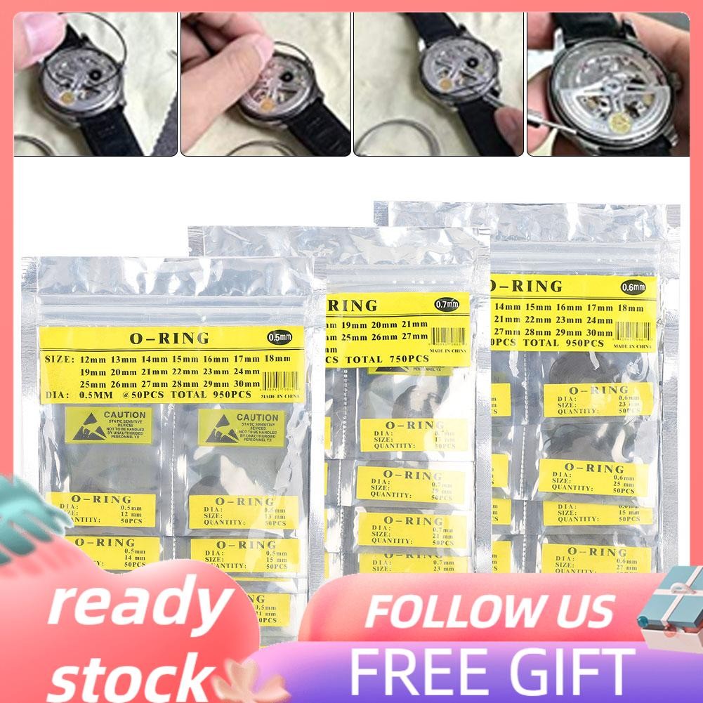 Hanhan1 Waterproof Round Watch Gaskets O Ring Rubber Sealing Washers ...