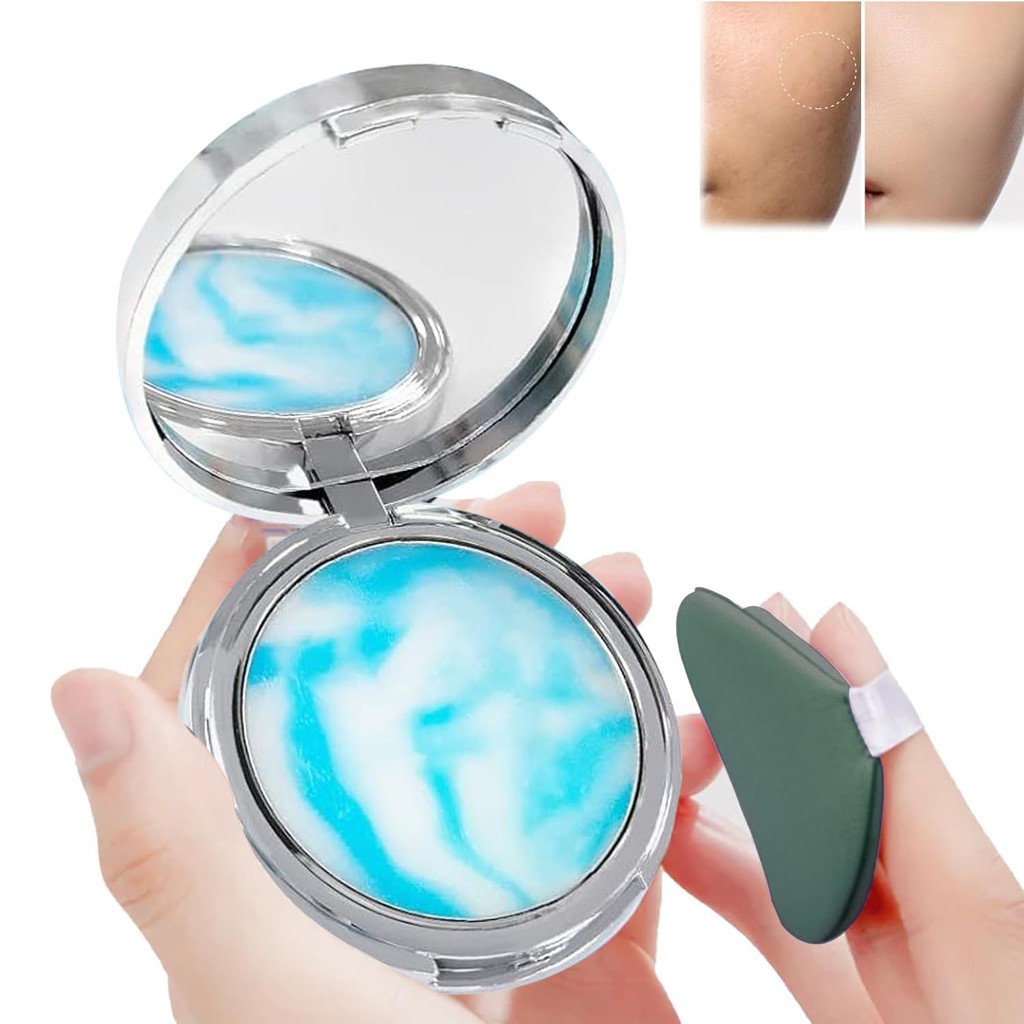 Oil Control Pressed Setting Powder,Matte Soft Jelly Texture Powder,Long ...