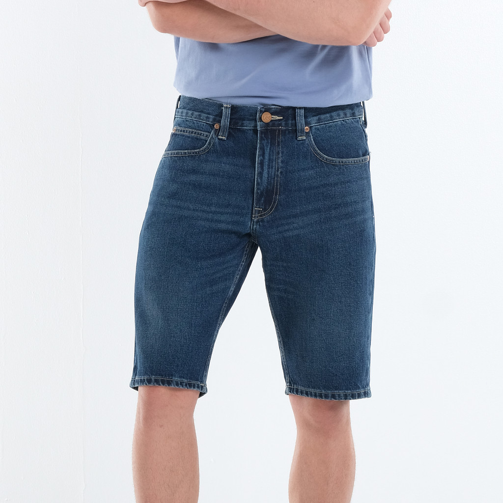 Lee Denim Shorts Mid Waist for Men | Shopee Philippines