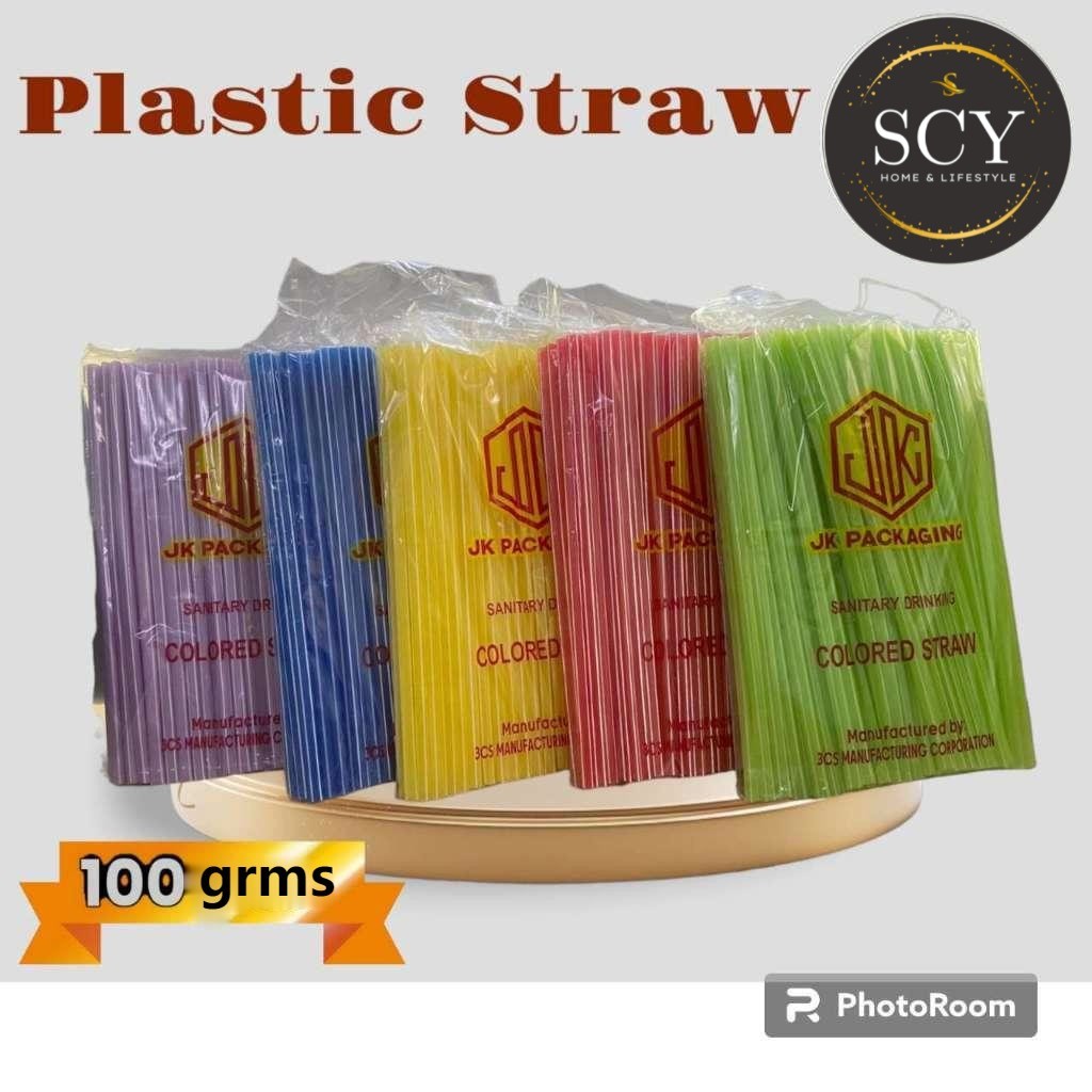 Colored Drinking Plastic Straw | Shopee Philippines