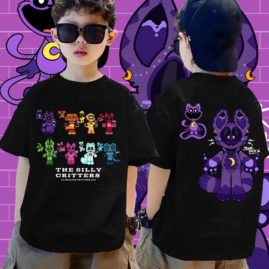 Catnap PLAYTIME Smile CRITTERS Kid't-shirt Printed Cotton Fabric Can Be ...