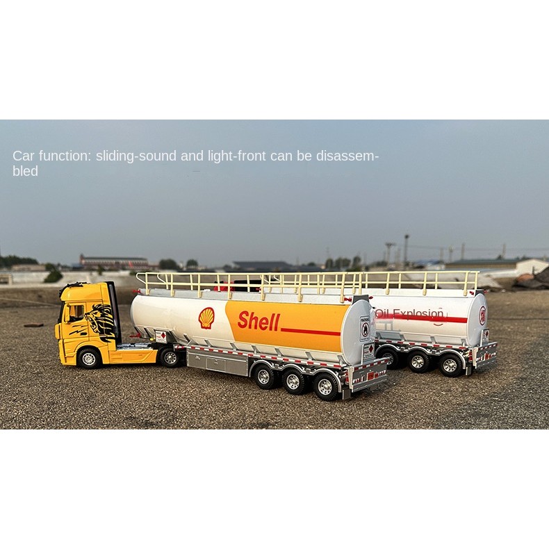 1/24Full Alloy Oil Tank Truck Model Natural Gas Truck Tank Car ...