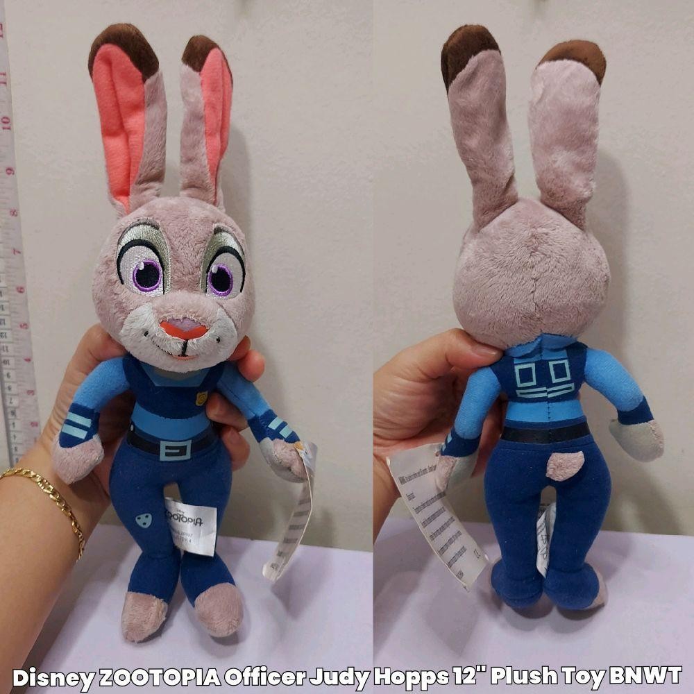 Authentic Disney ZOOTOPIA Officer Judy Hopps 12" Plush Toy BNWT ...
