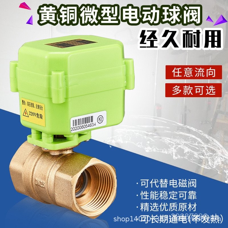 Micro Electric Ball Valve Two-way Valve Water Control Valve Electric ...