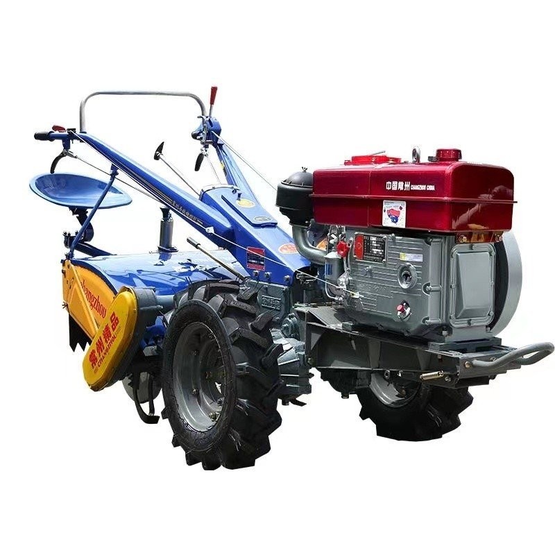 Walk-Behind Tractor Rotary Tiller Ditching Machine Ridge Maker Soil ...