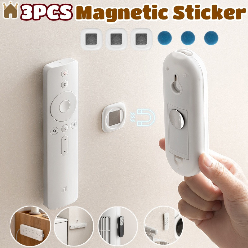 3Pcs Magnetic Sticker Remote Control TV Remote Control Wall-mounted ...