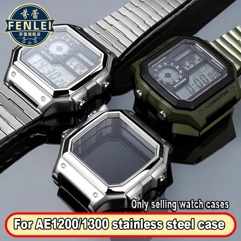 For Casio AE1200 Metal watch case 304 stainless steel modified watch ...