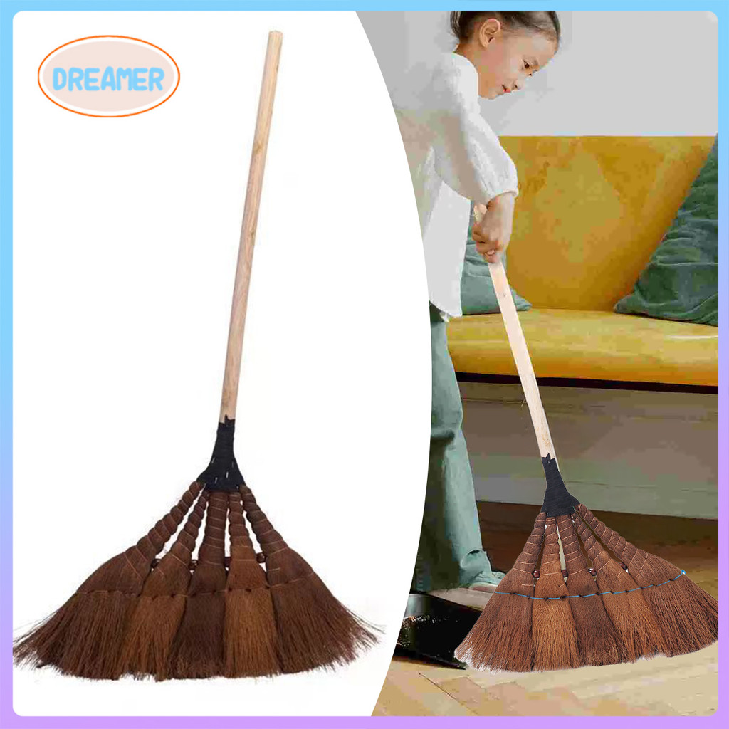 40cm Width Natural Palm Broom Miscanthus Broom Zong Leaf Broom Floor ...