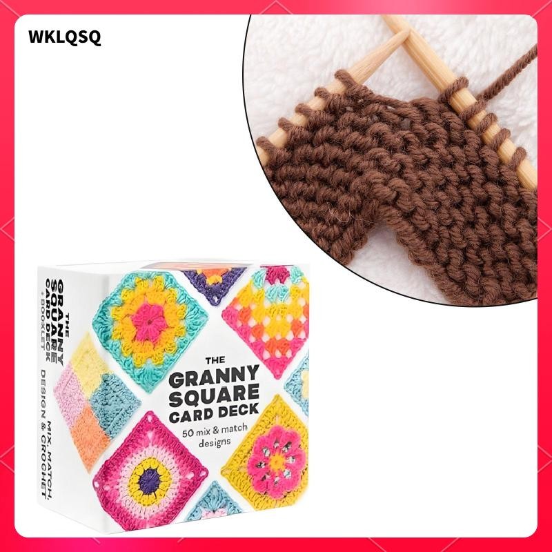 [wklqsq] Granny Square Card Deck 50 Match and Mix Design with Booklet ...