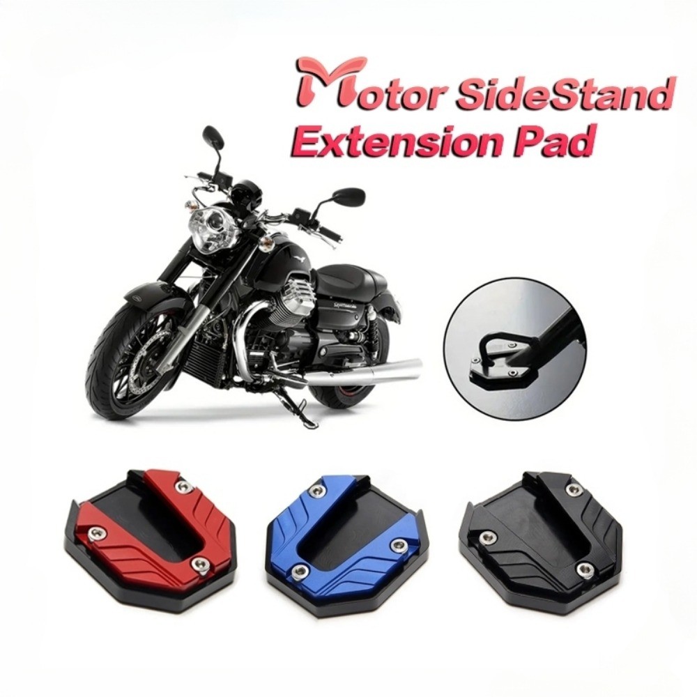 Anti-skid Enlarge Motorcycle Kickstand Extender FootSide Stand ...