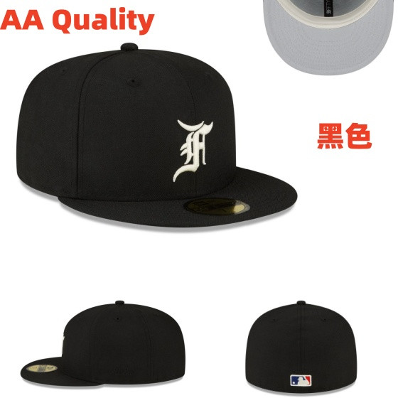 AA Quality Fear of God Fitted Hat Baseball Cap Full Closed Fit Caps Hip ...